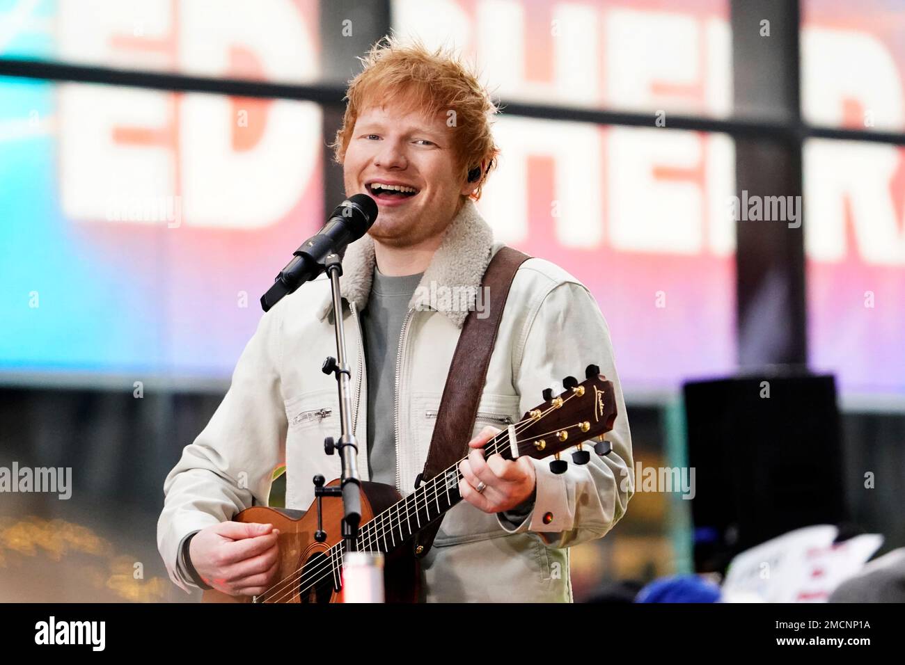 Ed Sheeran performs on NBC's "Today" show at Rockefeller Plaza on ...
