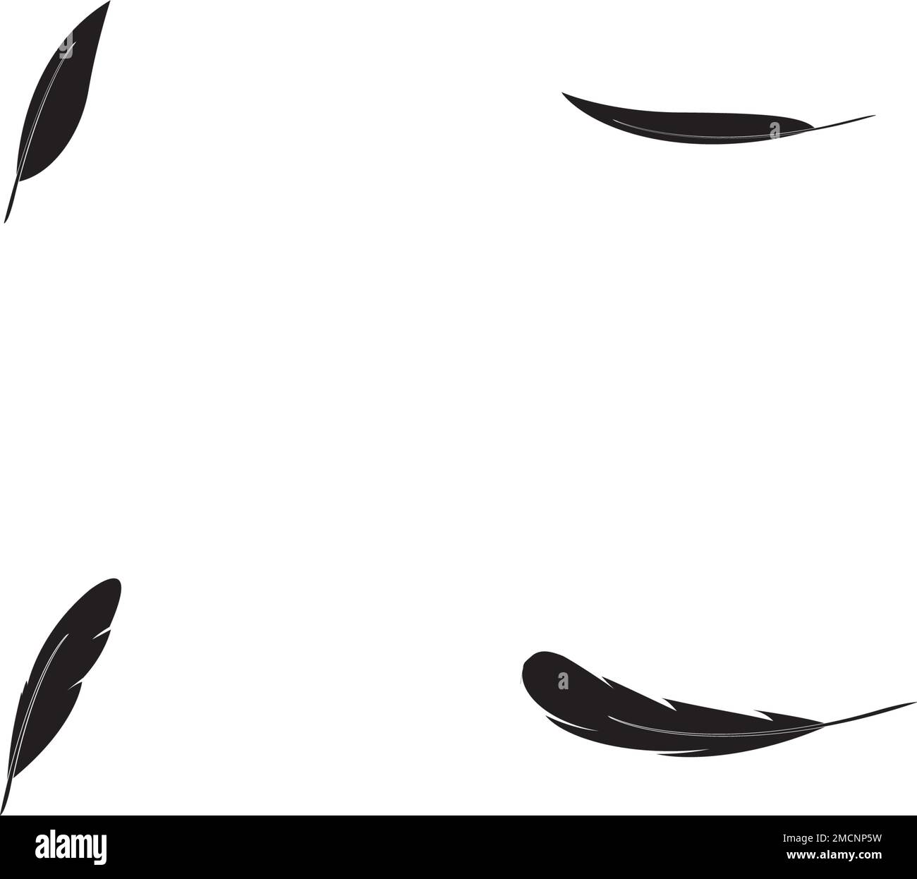 Feather ilustration logo vector template Stock Vector Image & Art - Alamy