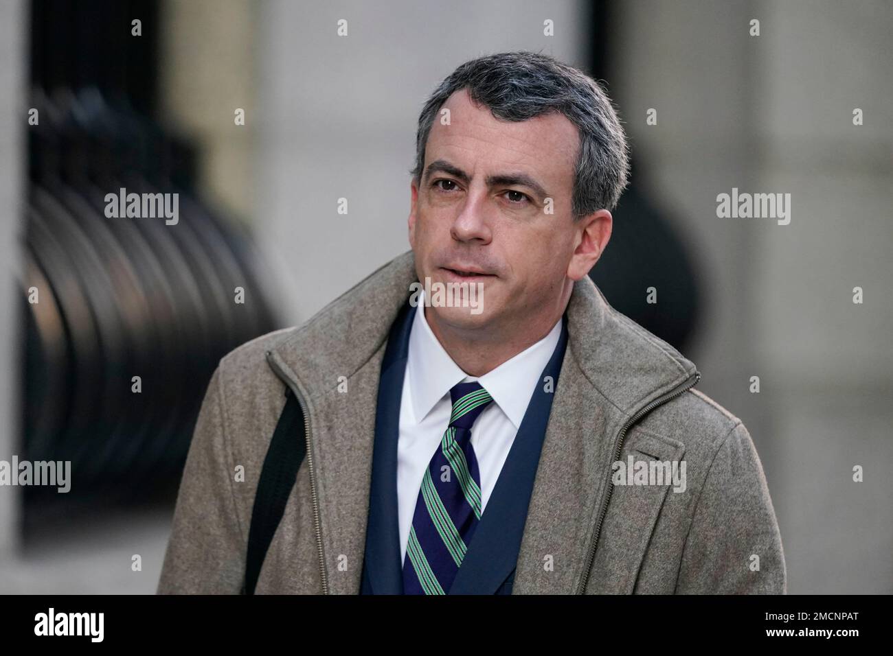 Attorney Christian Everdell arrives to the courthouse in New York ...