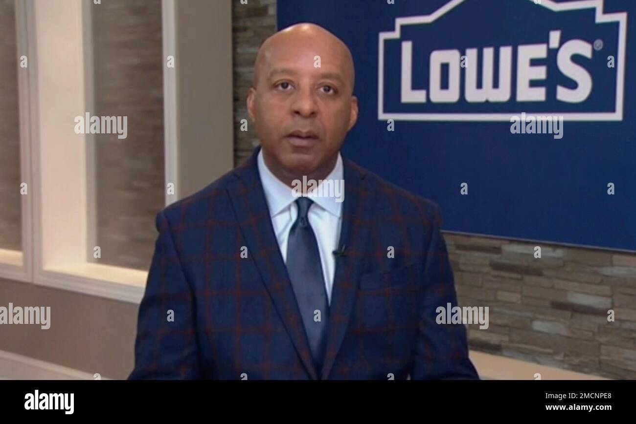 Marvin Ellison, Lowe's CEO is interviewed by the Associated Press on ...