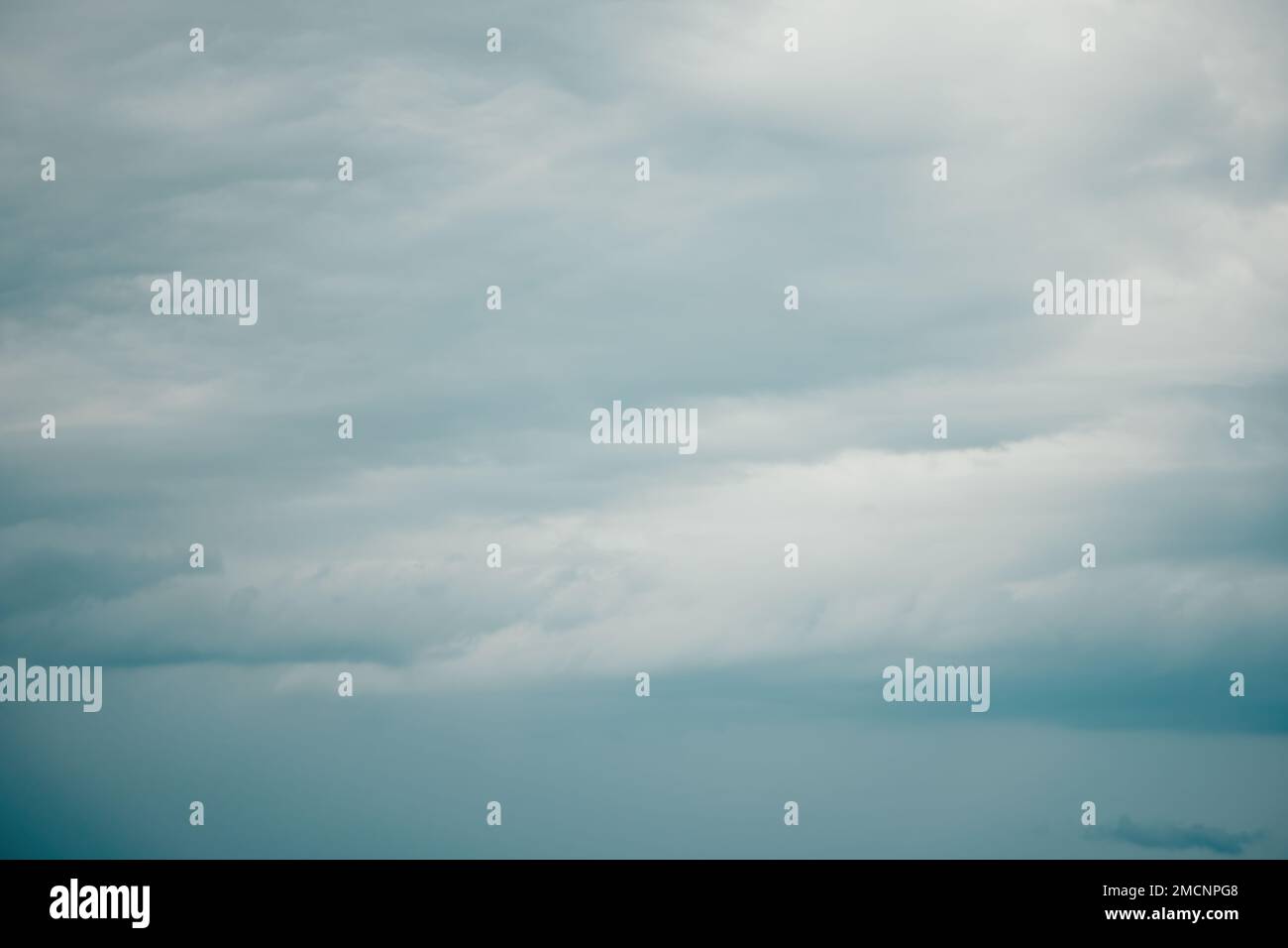 Overcast sky on rainy day with Nimbostratus clouds. Gloomy and moody ...