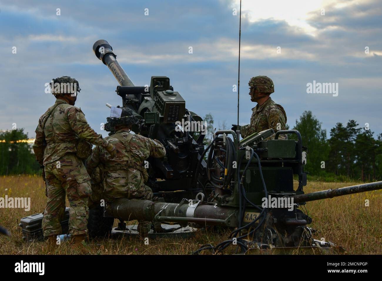 U.S. Army paratroopers assigned to 4th Battalion, 319th Airborne Field Artillery Regiment, 173rd ...