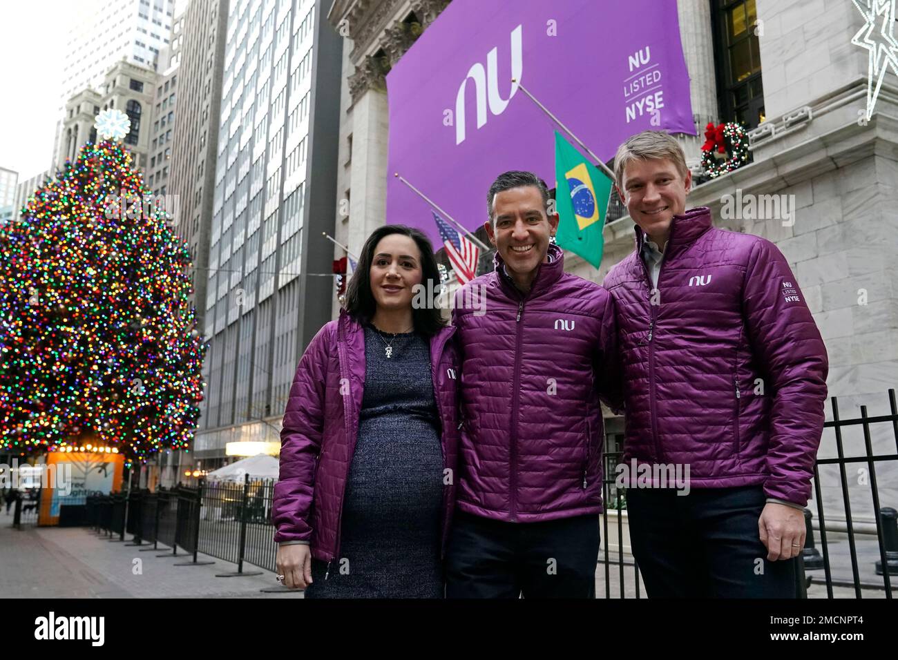 Nubank co-Founder Cristina Junqueira, left, Founder and CEO David Velez ...
