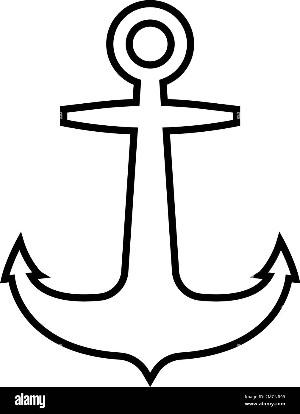 Anchor icon Logo illustration design Stock Vector Image & Art - Alamy