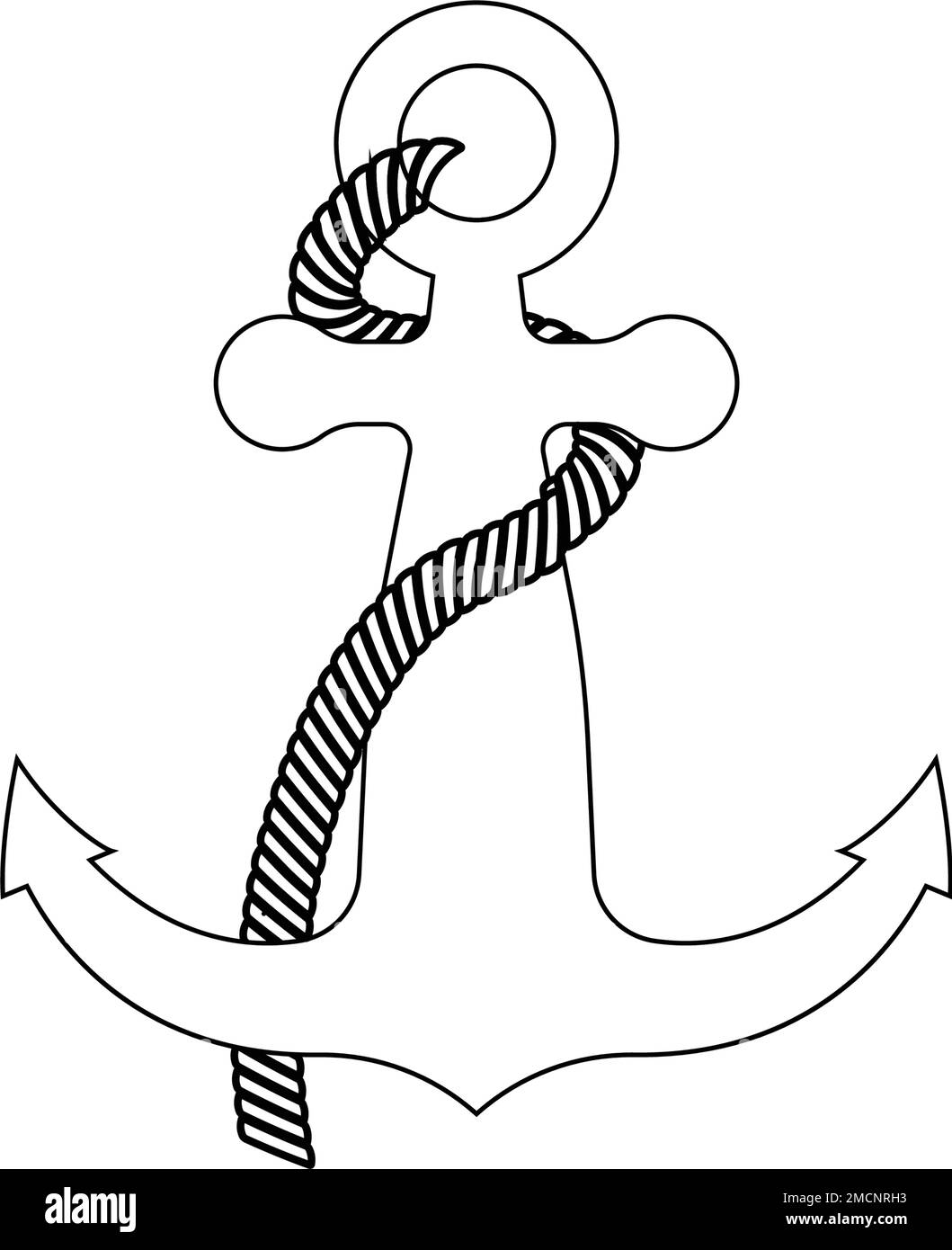 Anchor icon Logo illustration design Stock Vector Image & Art - Alamy