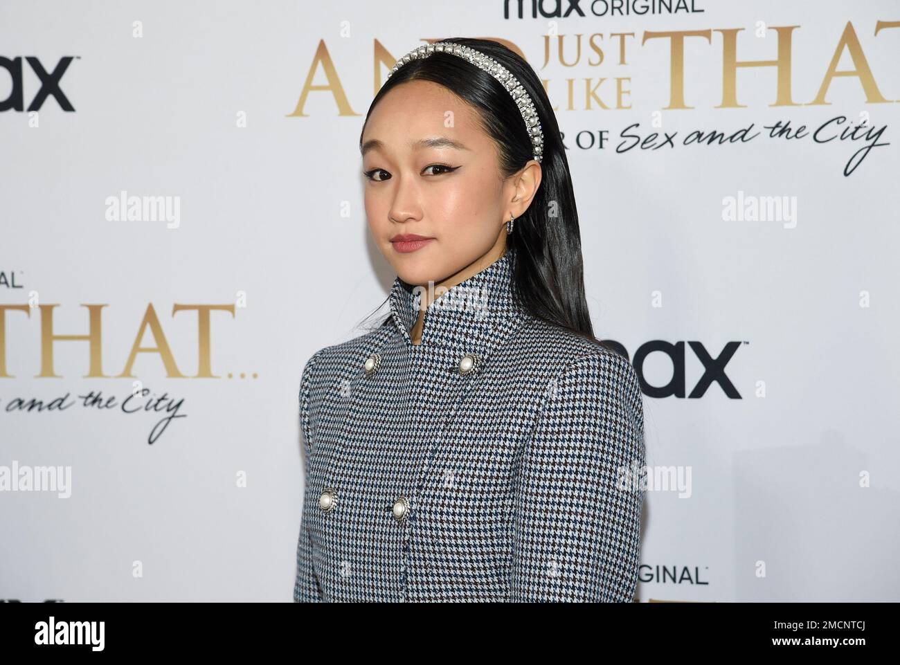 Cathy Ang attends the premiere of HBO's "And Just Like That" at the ...