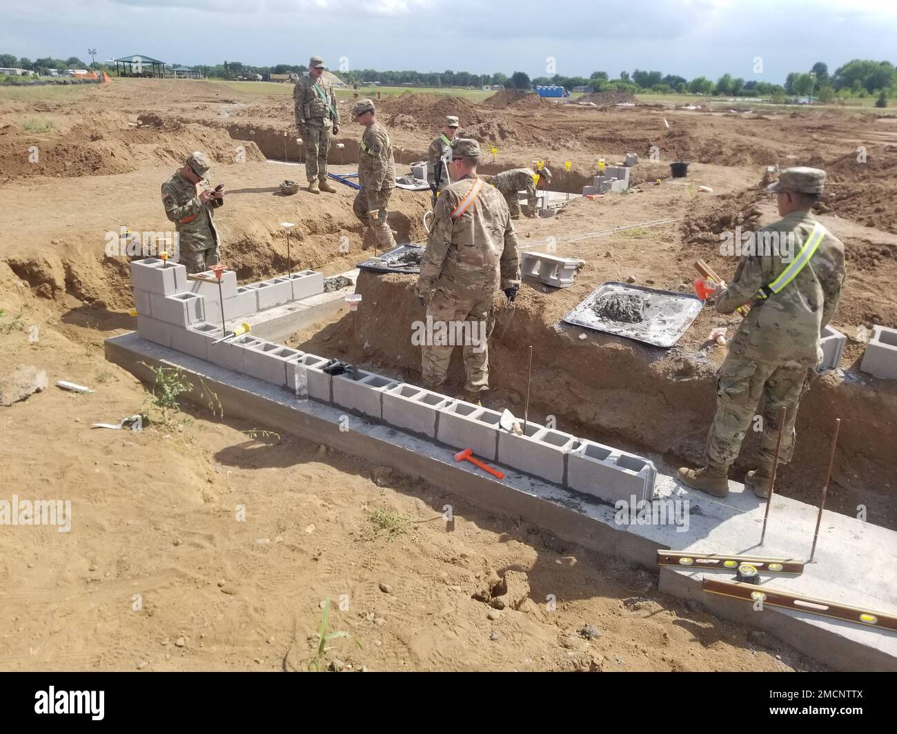 The 652nd Engineer Company completes the trail in Freedom Park and ...