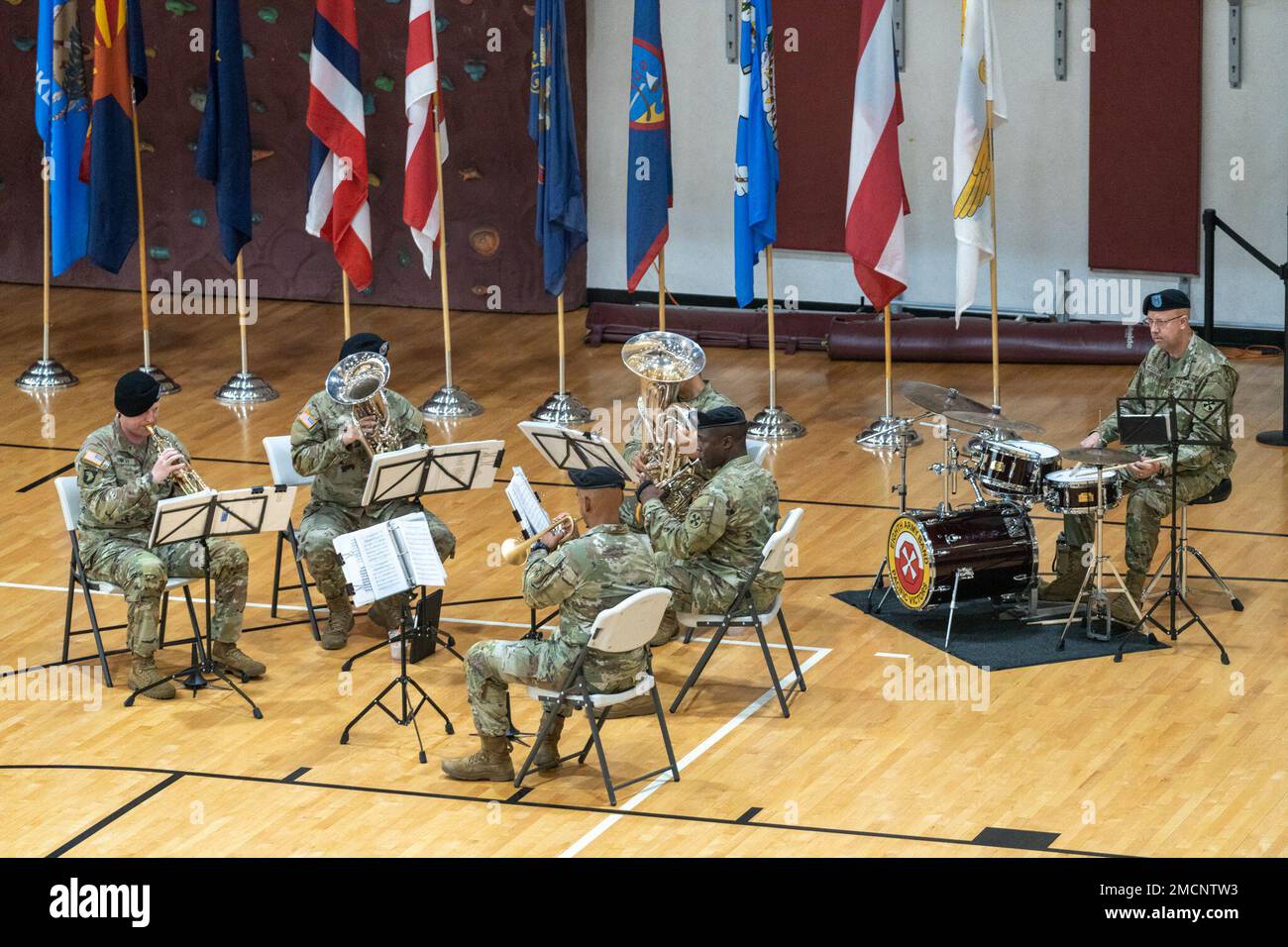 Soldiers from the 8th Army Band during the 1st Theater Signal Brigade ...