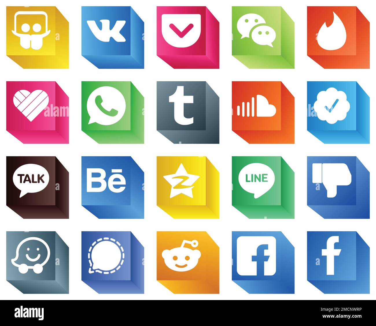 Whatsapp logo 3d Stock Vector Images - Alamy