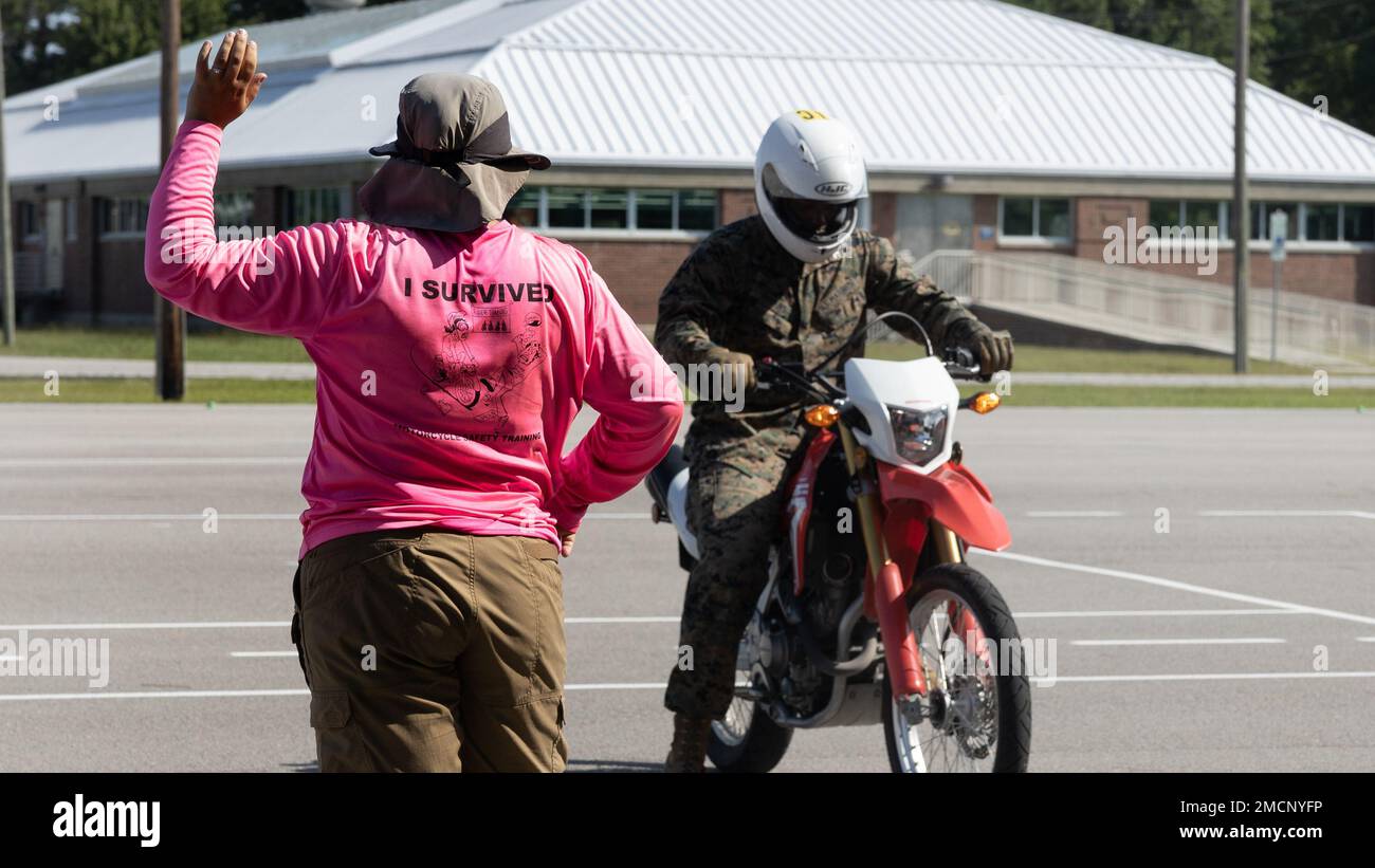 Asia Talbott, left, an instructor for the Basic RiderCourse (BRC ...