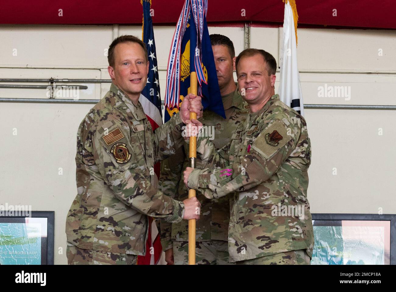 Col. Nathaniel Rusin, left, 480th Intelligence, Surveillance and ...
