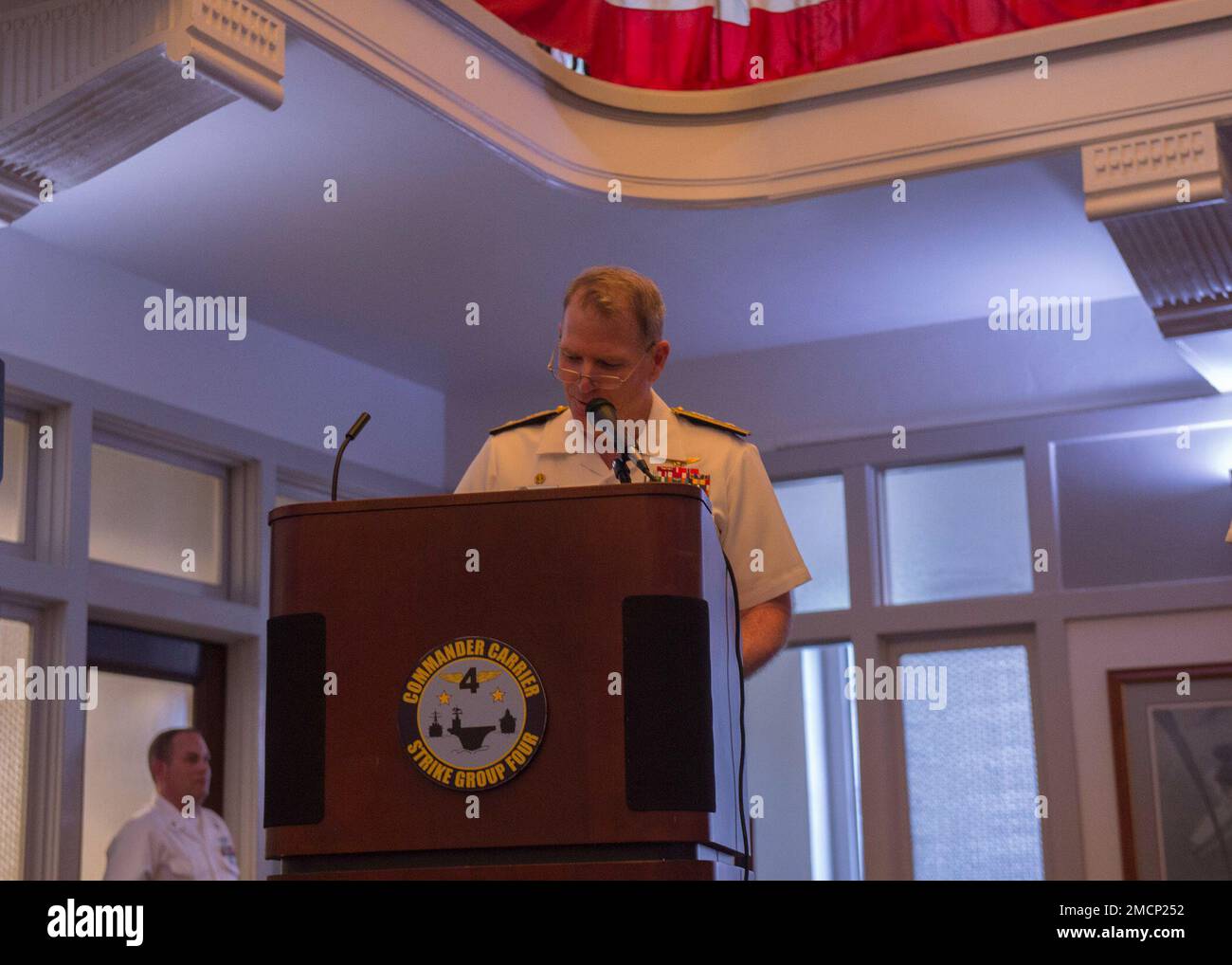 Rear Adm. Richard Brophy, commander of Carrier Strike Group (CSG) 4 ...