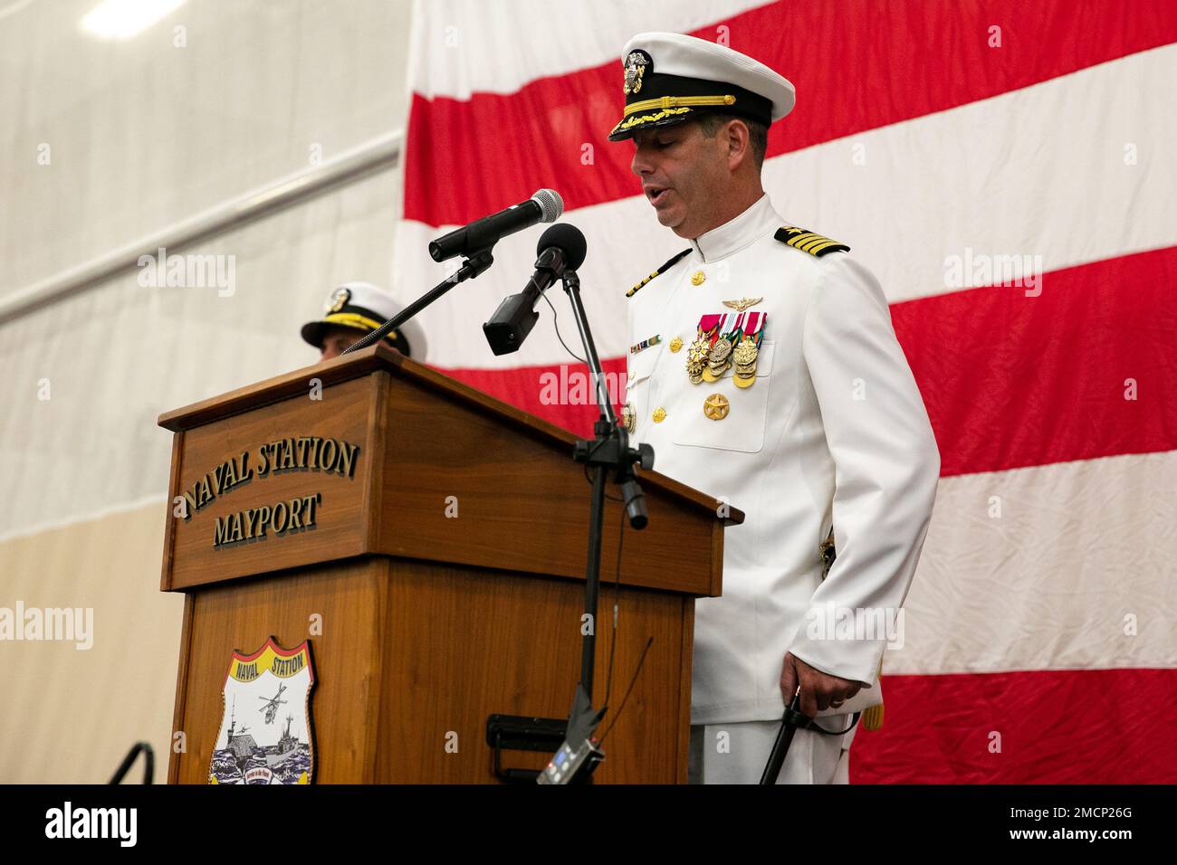NAVAL STATION MAYPORT, Fla. (July 8, 2022) Captain Brian Binder, the ...