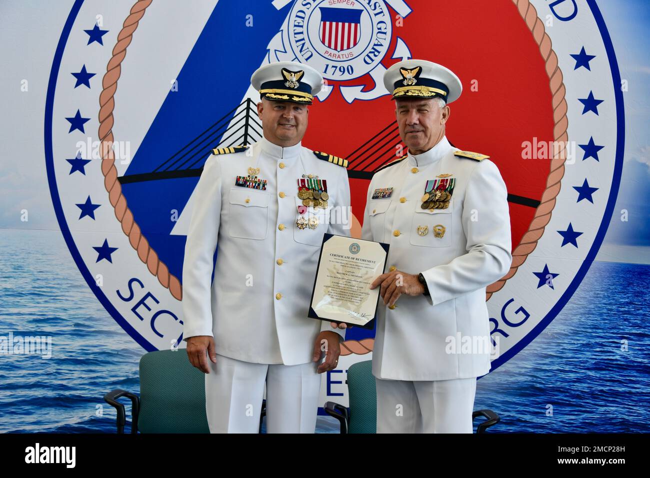 Capt. Matthew Thompson of Coast Guard Sector St. Petersburg retires in ...