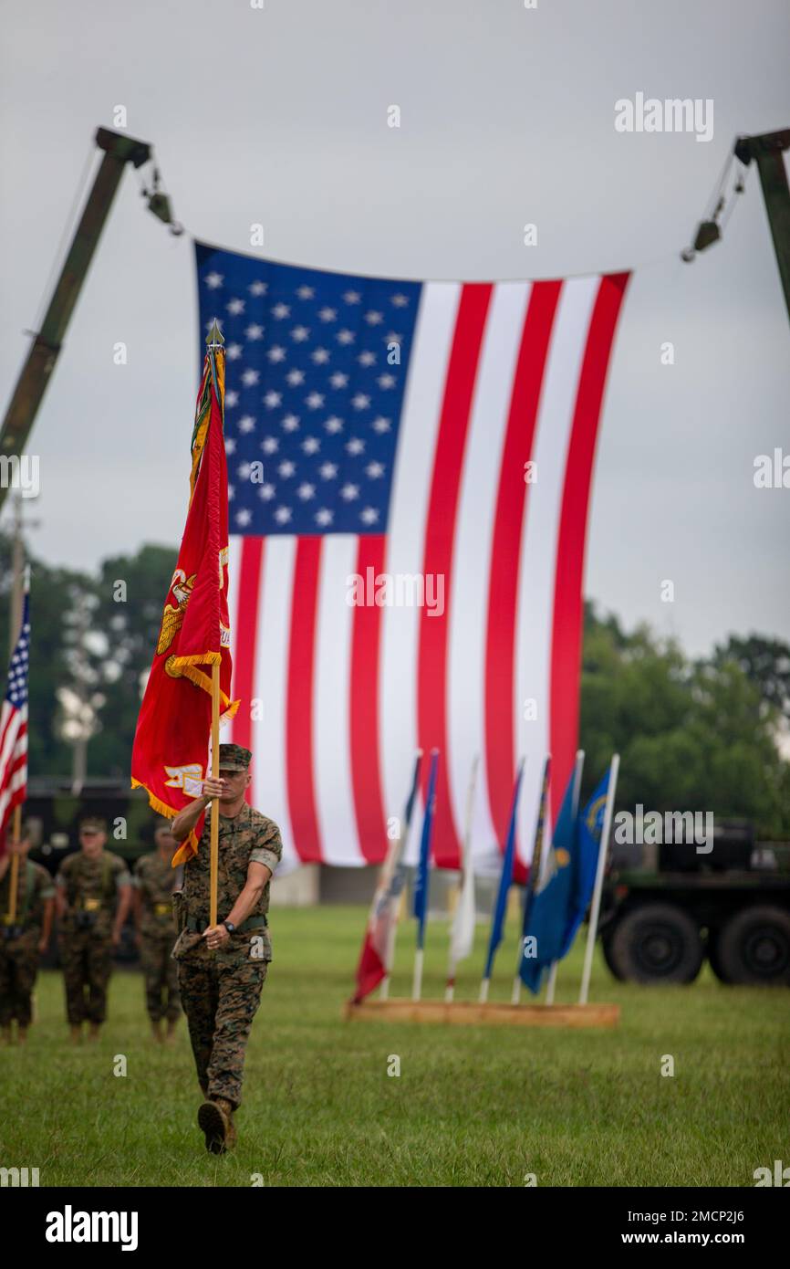 U.S. Marine Corps Sgt. Maj. Clifford P. Fincham, the battalion sergeant ...