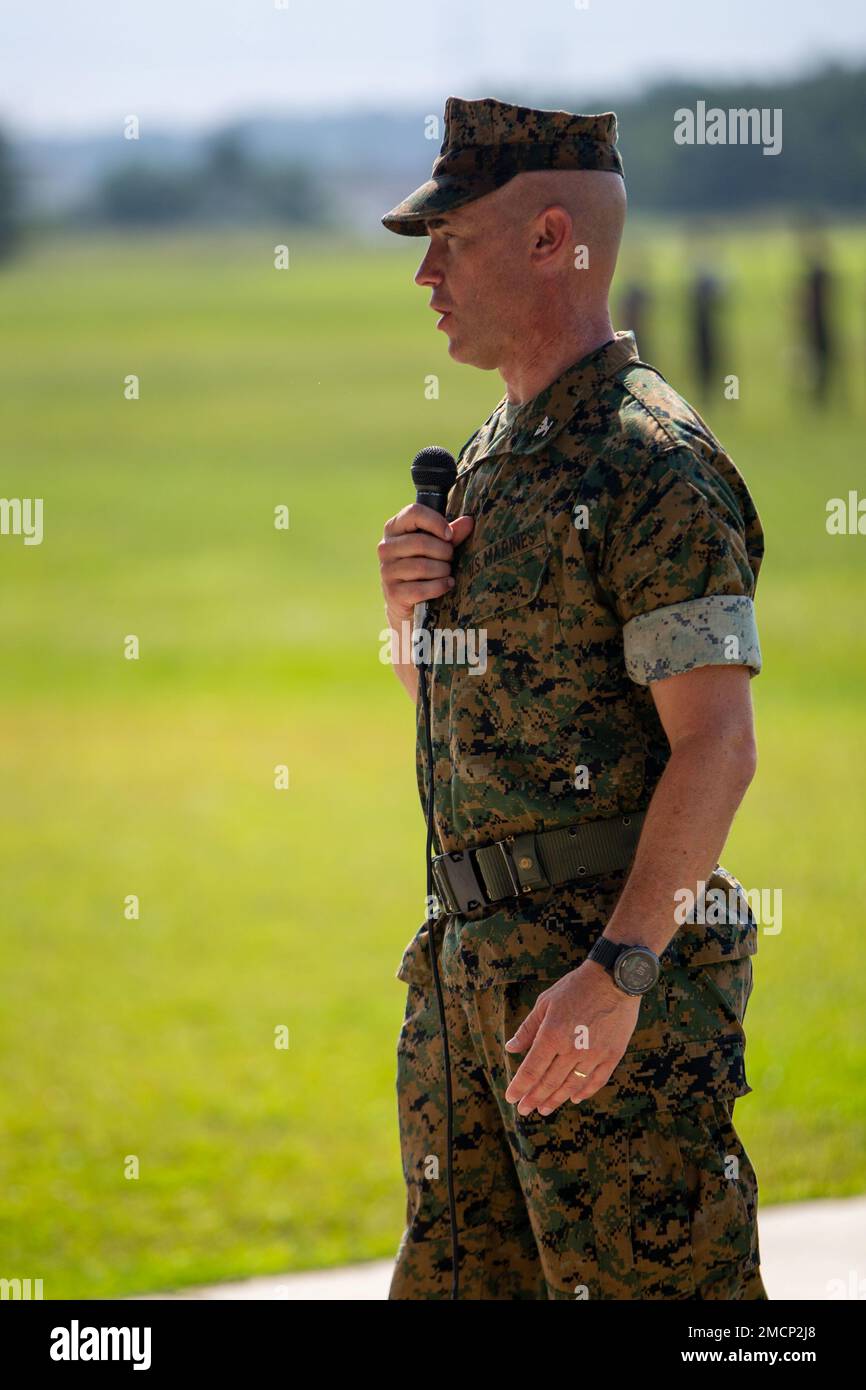 The commanding officer of headquarters battalion hi-res stock ...