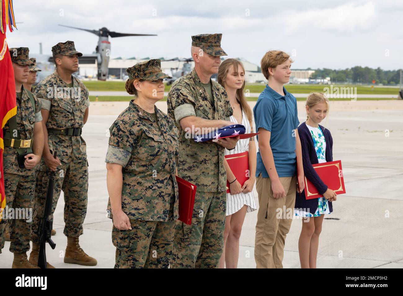 Col. Curtis V. Ebitz, outgoing commanding officer, Marine Corps Air ...