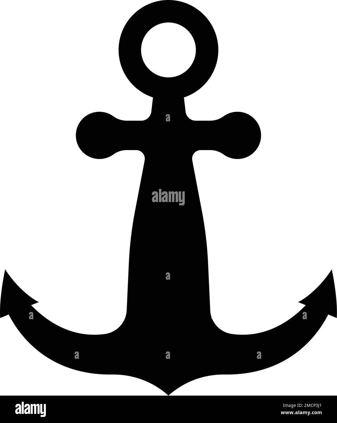 Black anchor logo Black and White Stock Photos & Images - Alamy