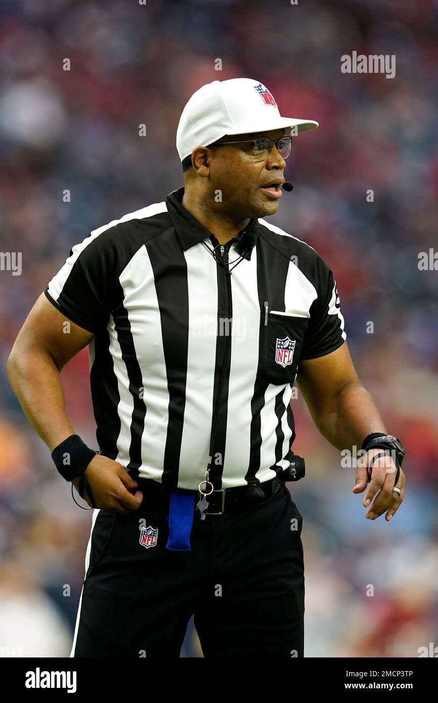 NFL official, referee Ronald Tolbert (62) during an NFL football game ...