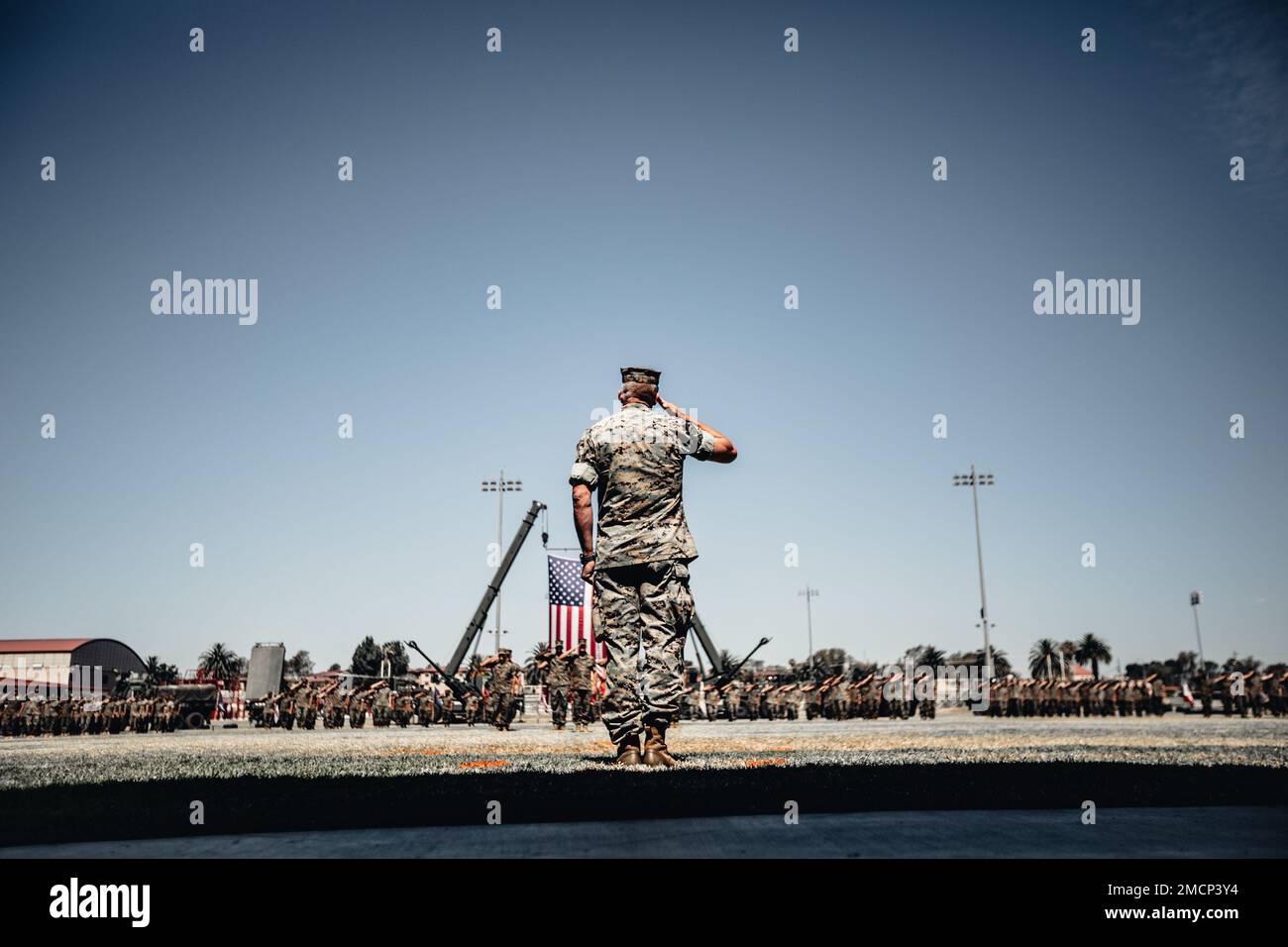The Marines of 1st Marine Division render honors to U.S. Marine Corps ...