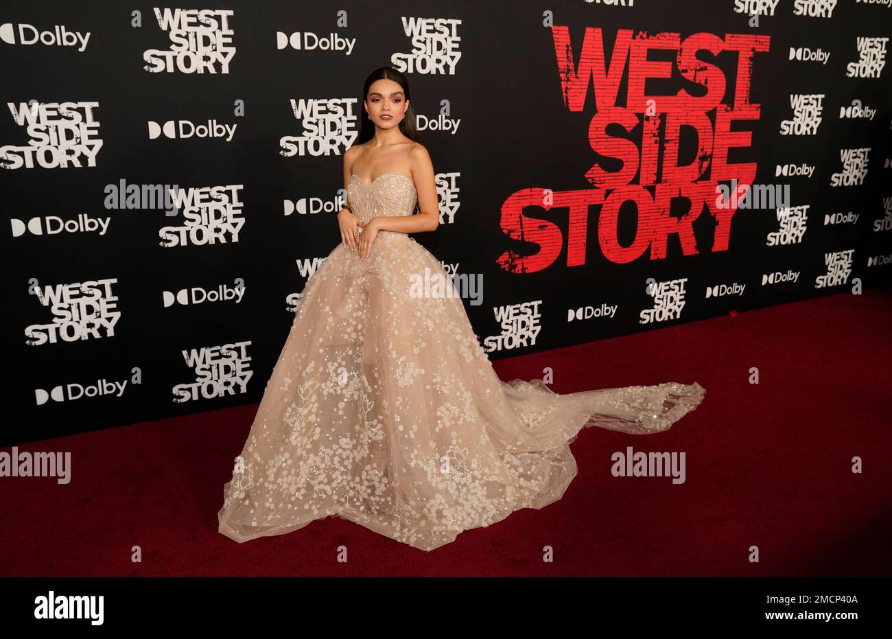 Rachel Zegler poses at the premiere of the film "West Side Story ...