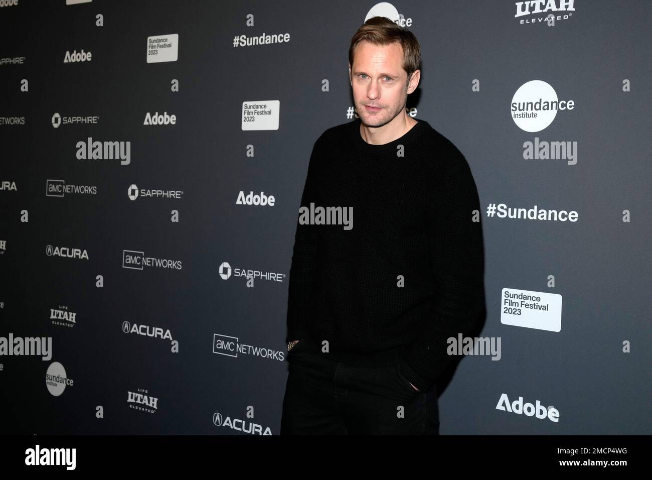 Alexander Skarsgard attends the premiere of "Infinity Pool" at The Ray ...