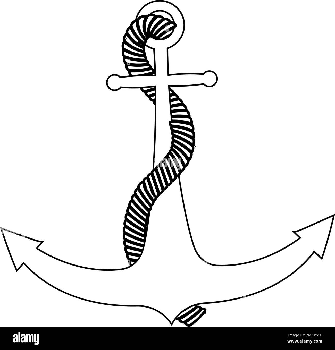 Anchor icon Logo illustration design Stock Vector Image & Art - Alamy