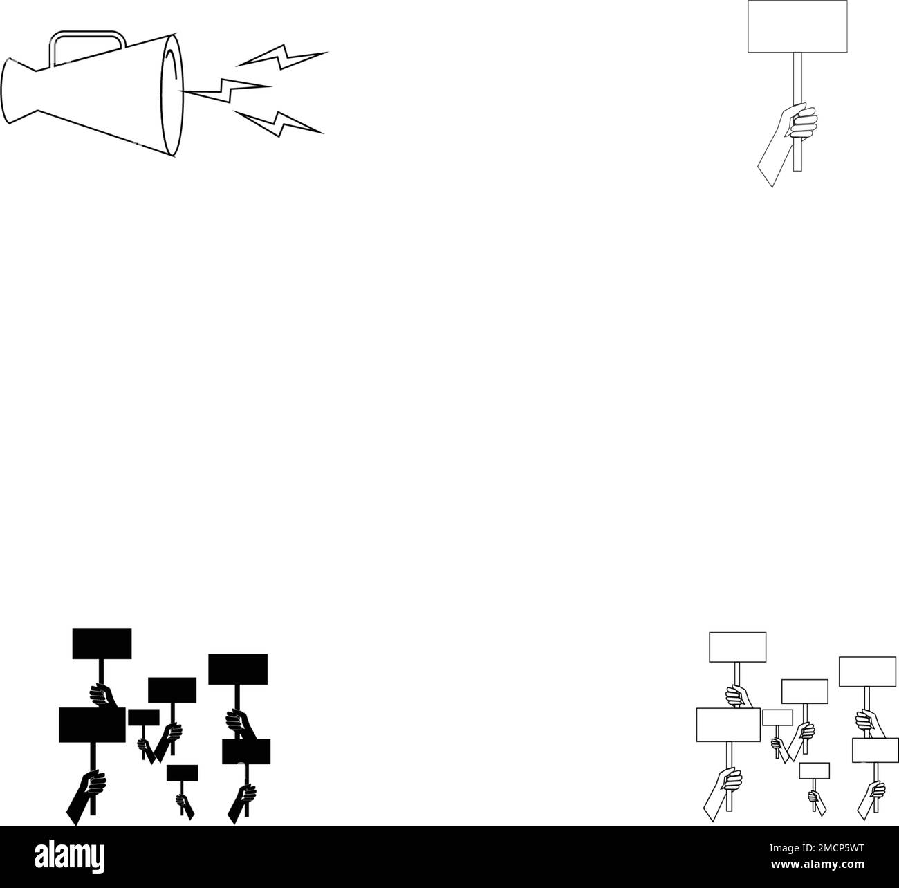 protest logo stock illustration design Stock Vector Image & Art - Alamy