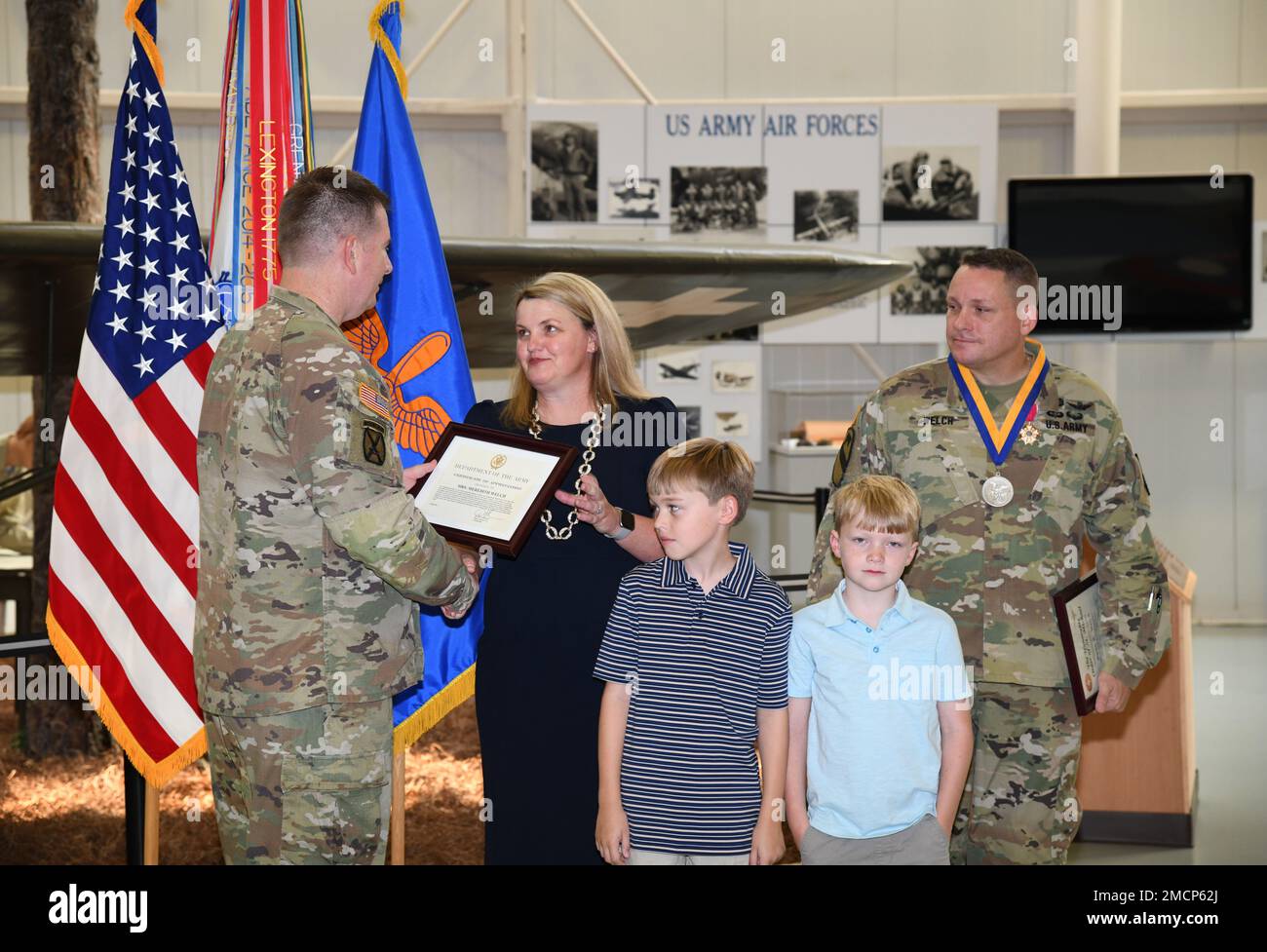 Meredith Welch, spouse of Col. Ryan K. Welch, outgoing Army Capability ...