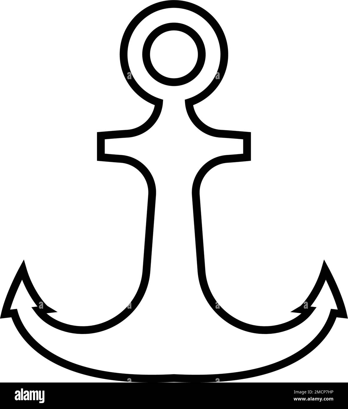 Anchor icon Logo illustration design Stock Vector Image & Art - Alamy