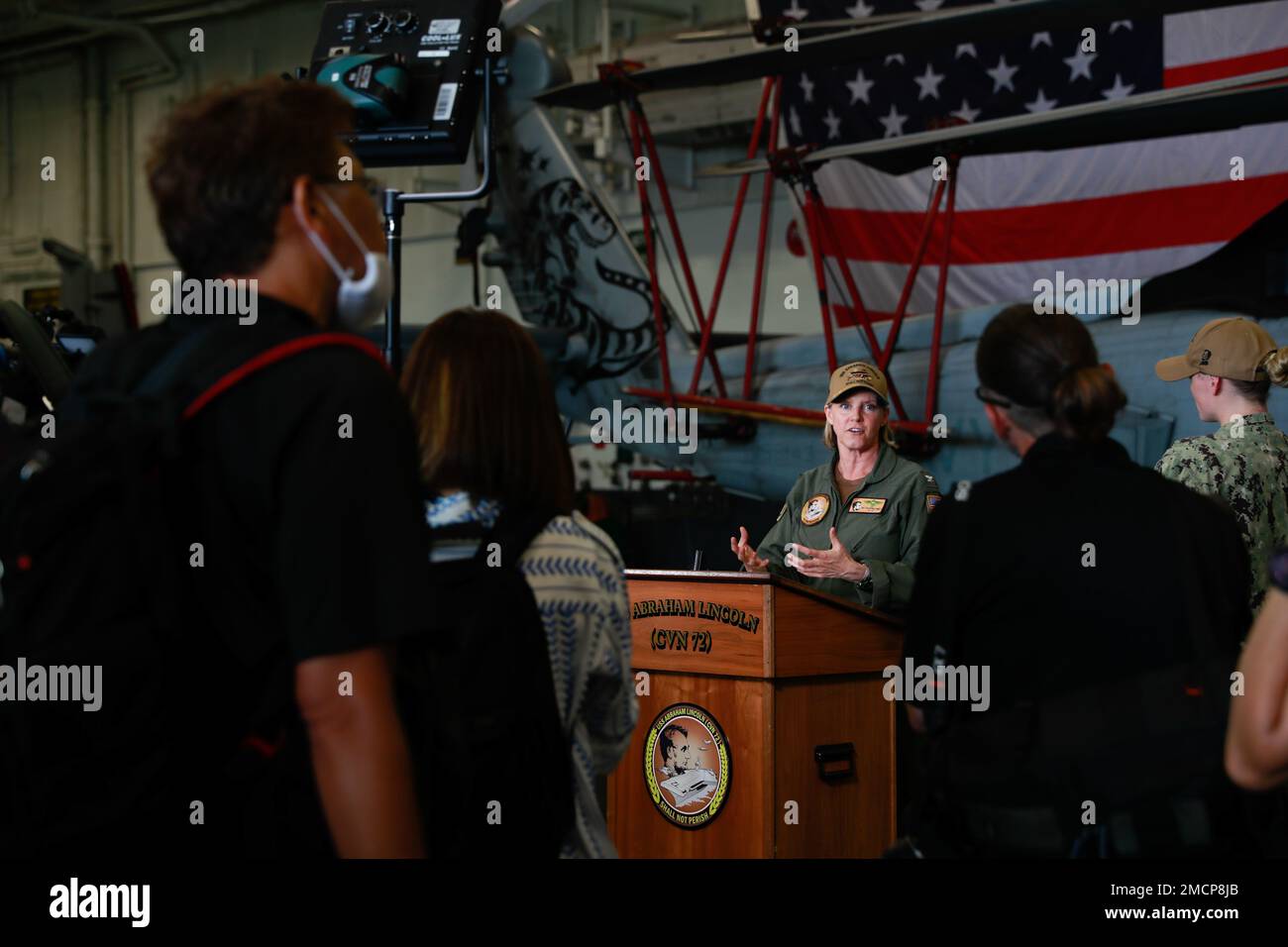PEARL HARBOR (July 8, 2022) Capt. Amy Bauernschmidt, commanding officer ...