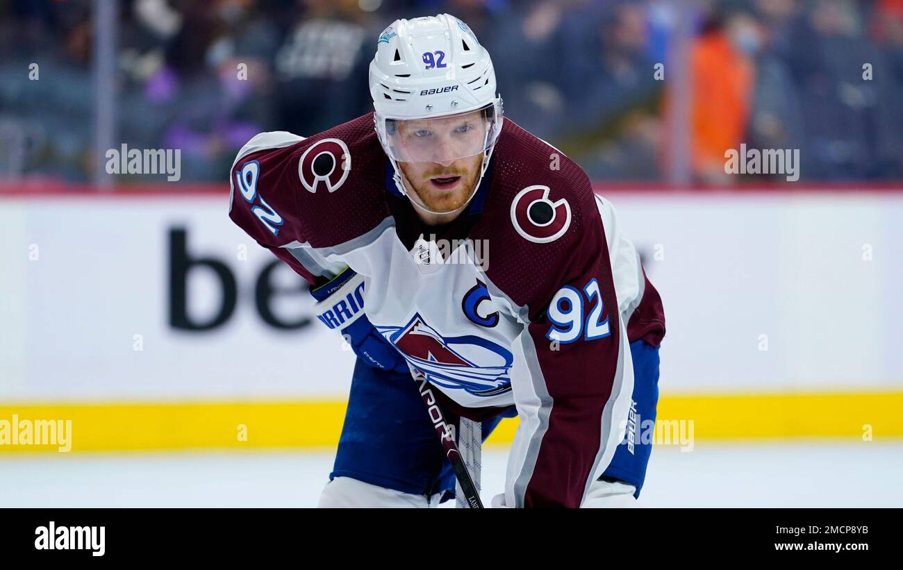 Colorado Avalanche's Gabriel Landeskog plays during an NHL hockey game ...