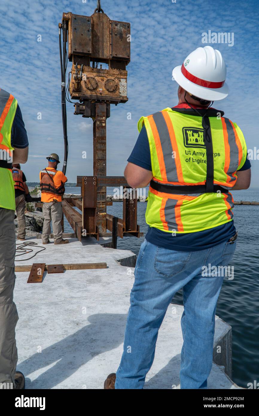 U.S. Army Corps of Engineers, Buffalo District teammates watch probing ...