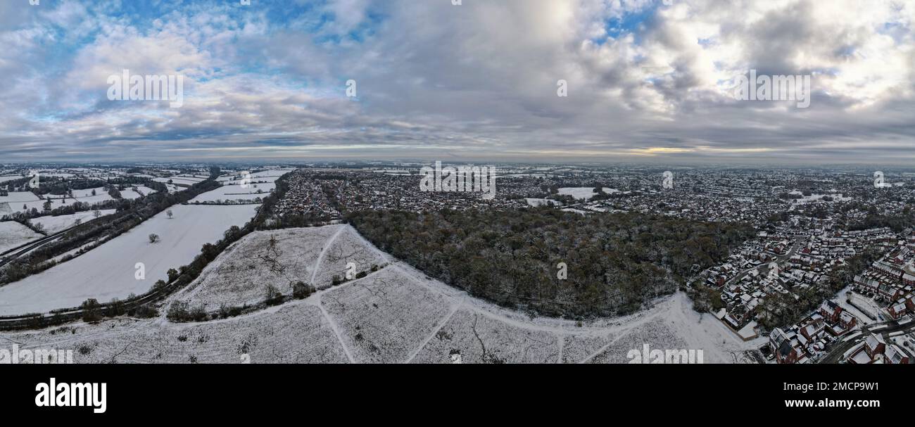 Aerial panoramic landscape snowy hi-res stock photography and images ...