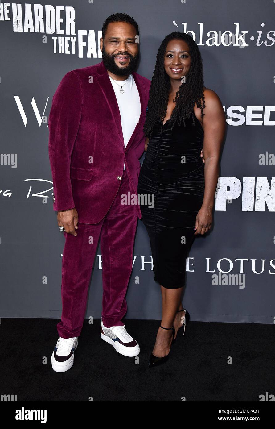 Anthony Anderson, left, and Alvina Stewart arrive at the fourth annual ...