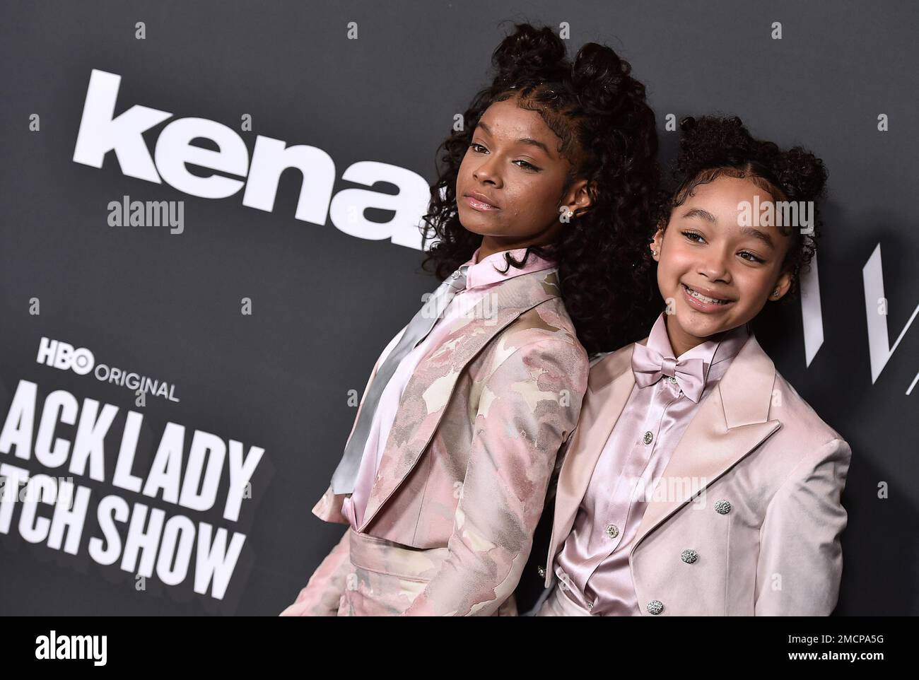 Dani Lane, left, and Dannah Lane arrive at the fourth annual Celebration of Black Cinema ...