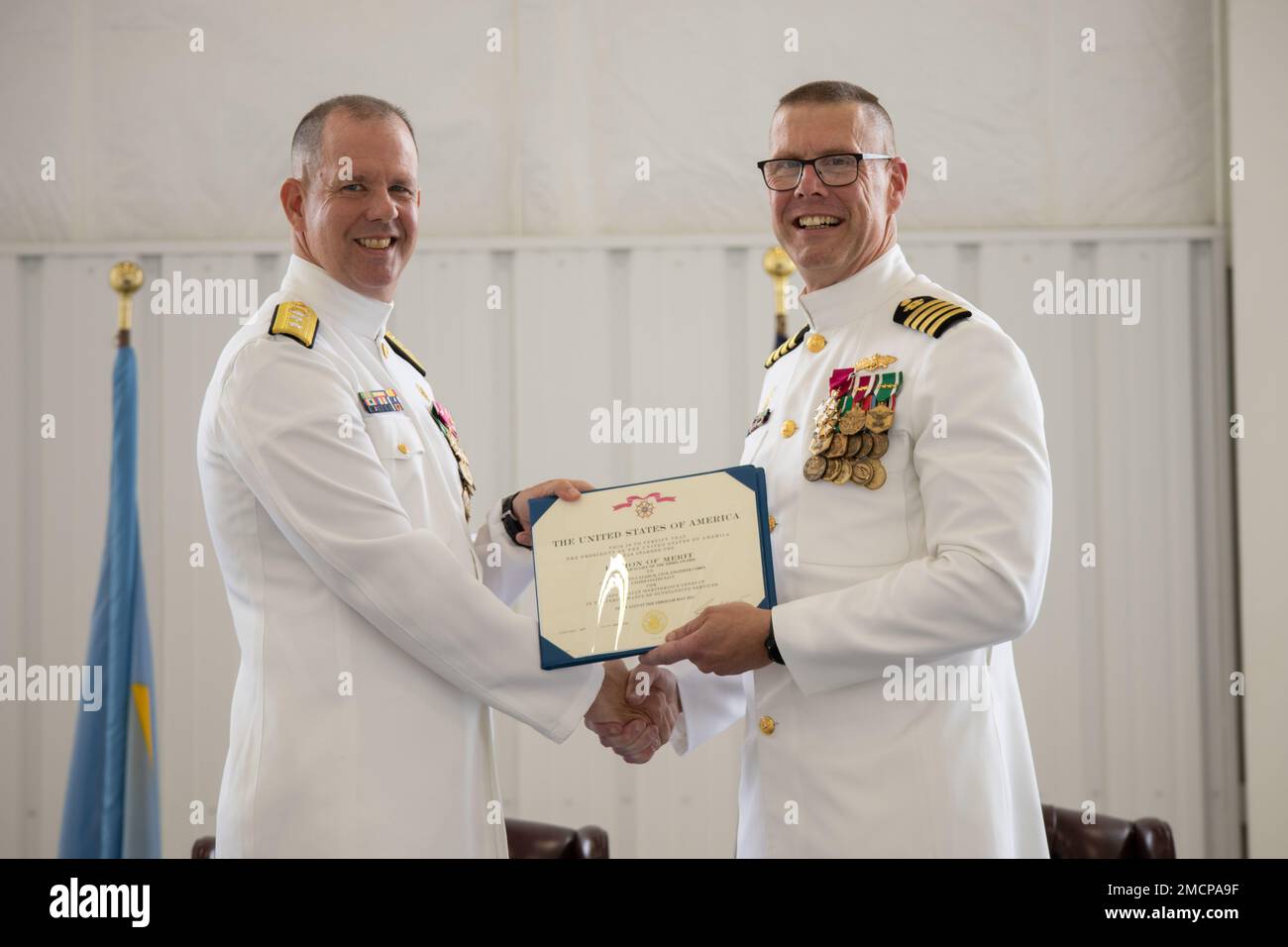ANDERSEN AIR FORCE BASE, Guam (July 8, 2022) – Rear Adm. Dean VanderLey, commander, Naval ...