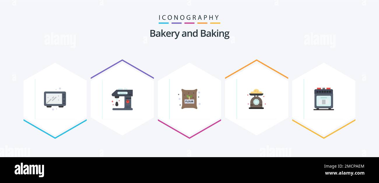 Baking 25 Flat icon pack including kitchen scale. cooking. cooking ...