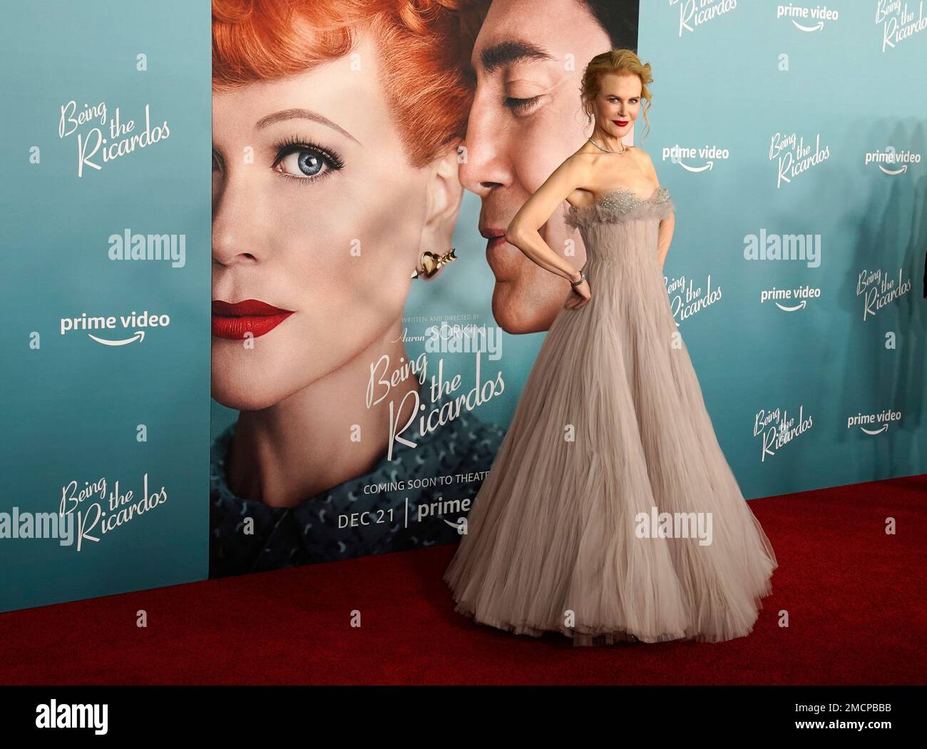 Nicole Kidman, a cast member in "Being the Ricardos," poses at the ...