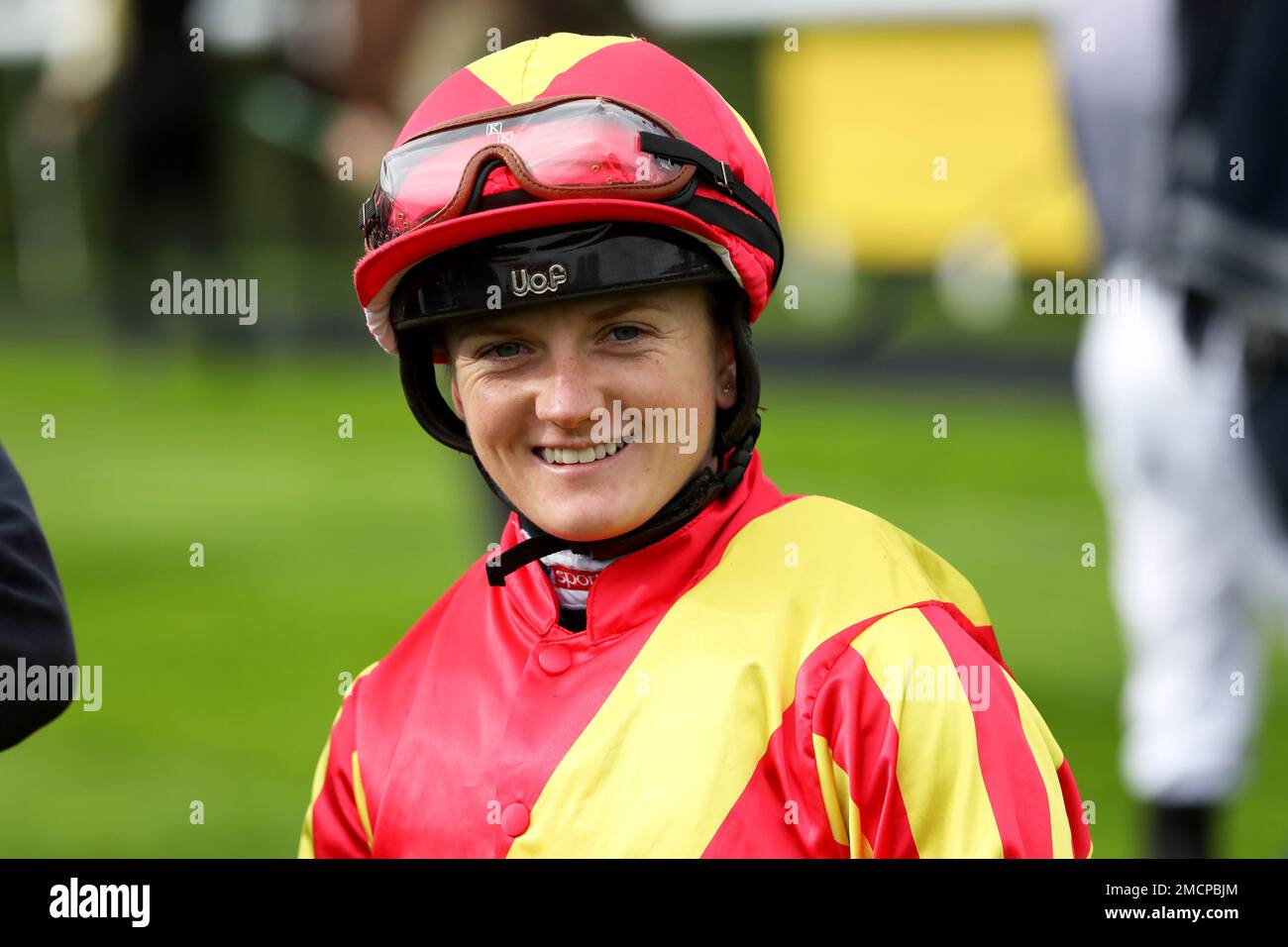 Top straight jockey Holly Doyle pictured at Goodwood Racecourse ...