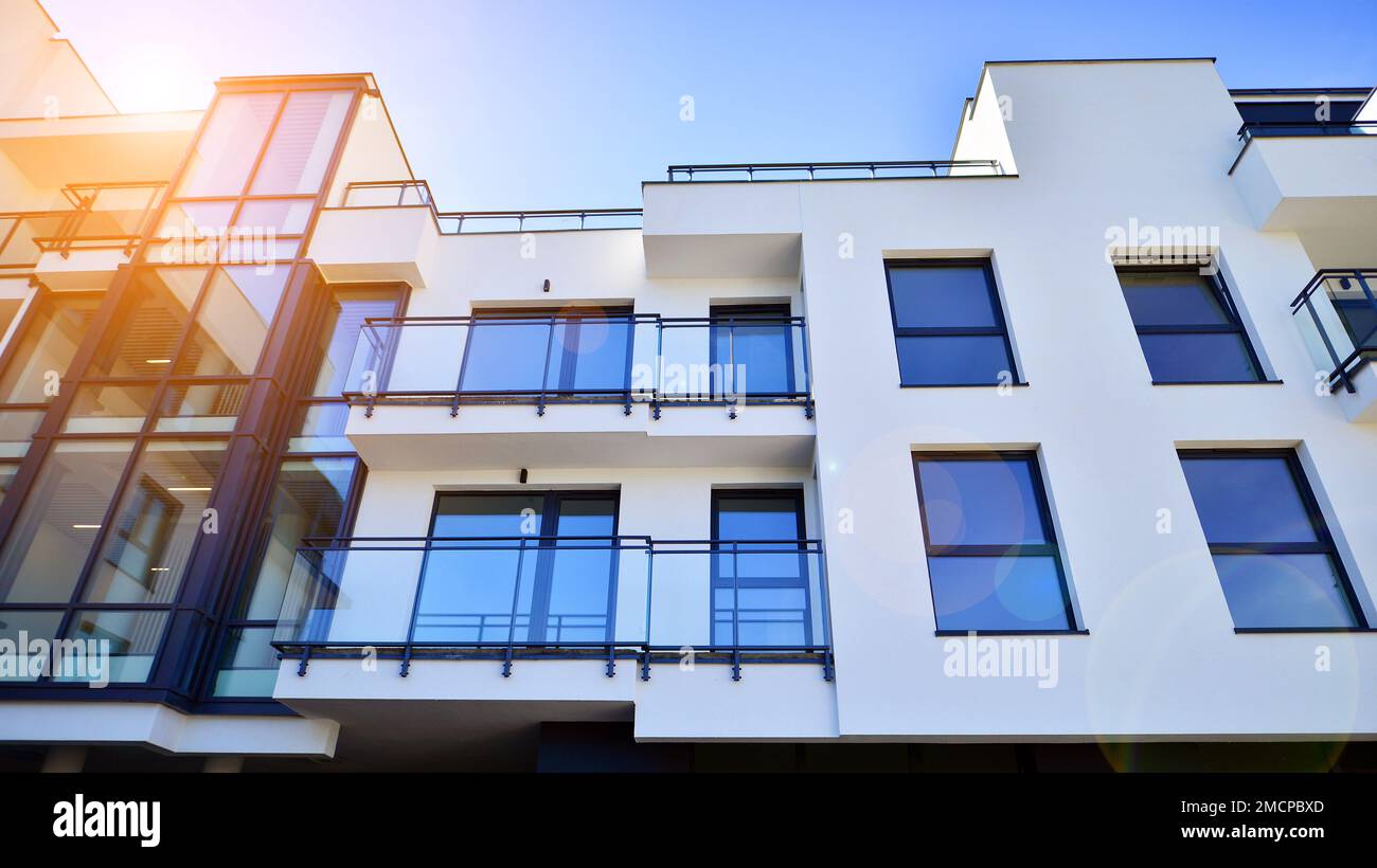 Modern elements in contemporary architecture.. Architectural details of ...