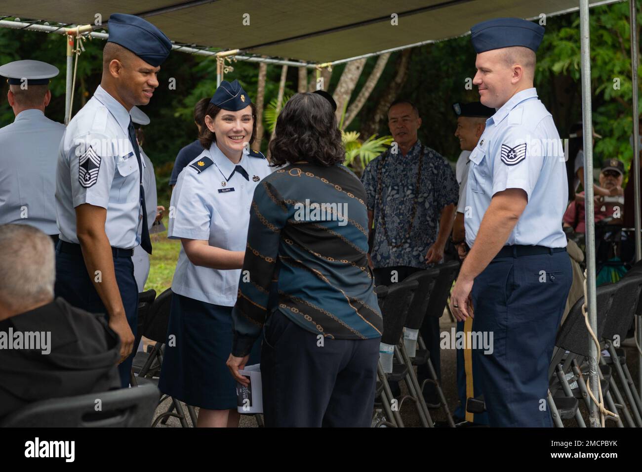 U.S. Air Force Maj. Amanda Elliott, commander of the 36th Logistics ...
