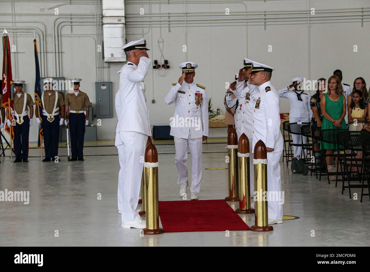 U.S. Navy Rear Adm. Dean VanderLey, the Naval Facilities Engineering Command Pacific commander ...