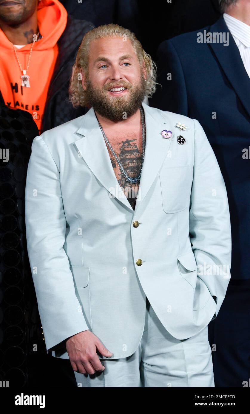 Jonah Hill attends the world premiere of "Don't Look Up" at Jazz at ...