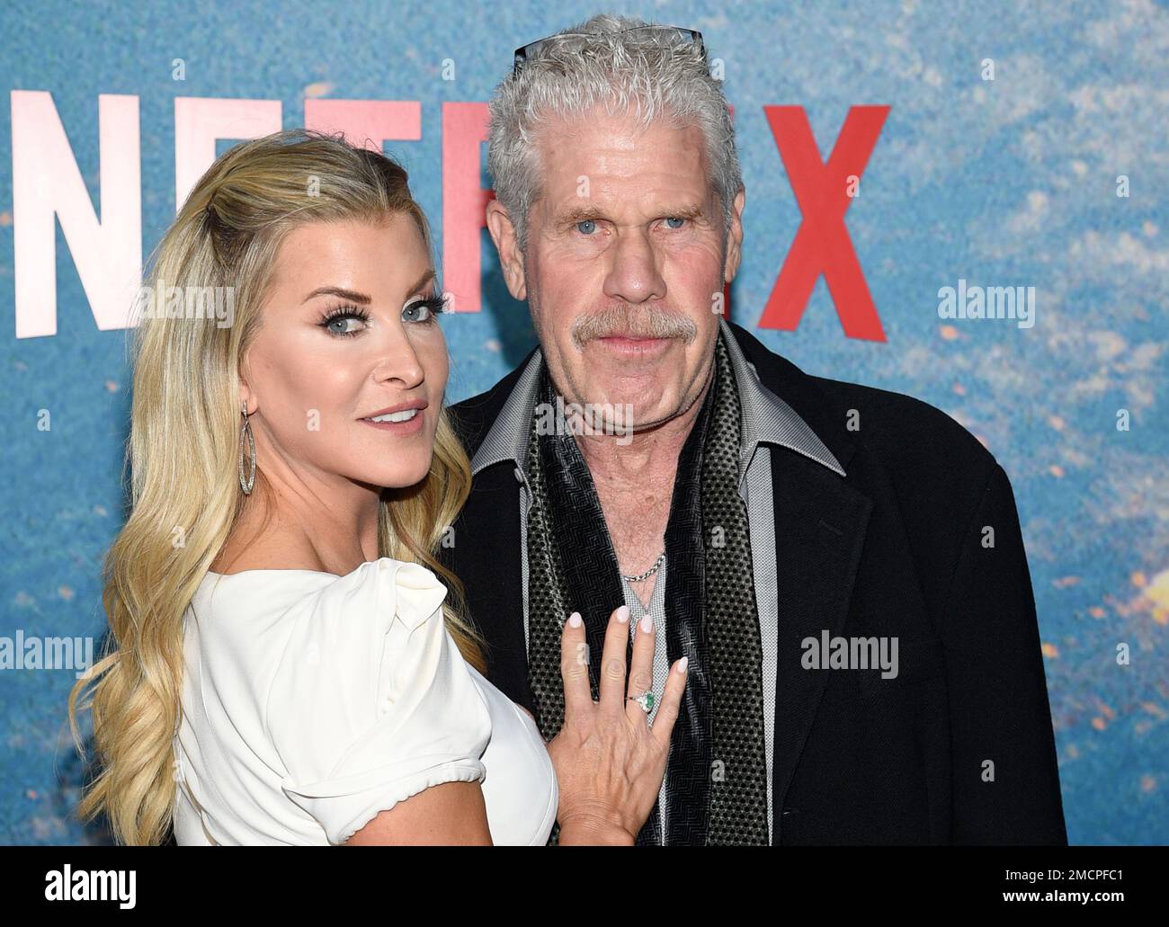 Ron Perlman, right, and Allison Dunbar attend the world premiere of ...