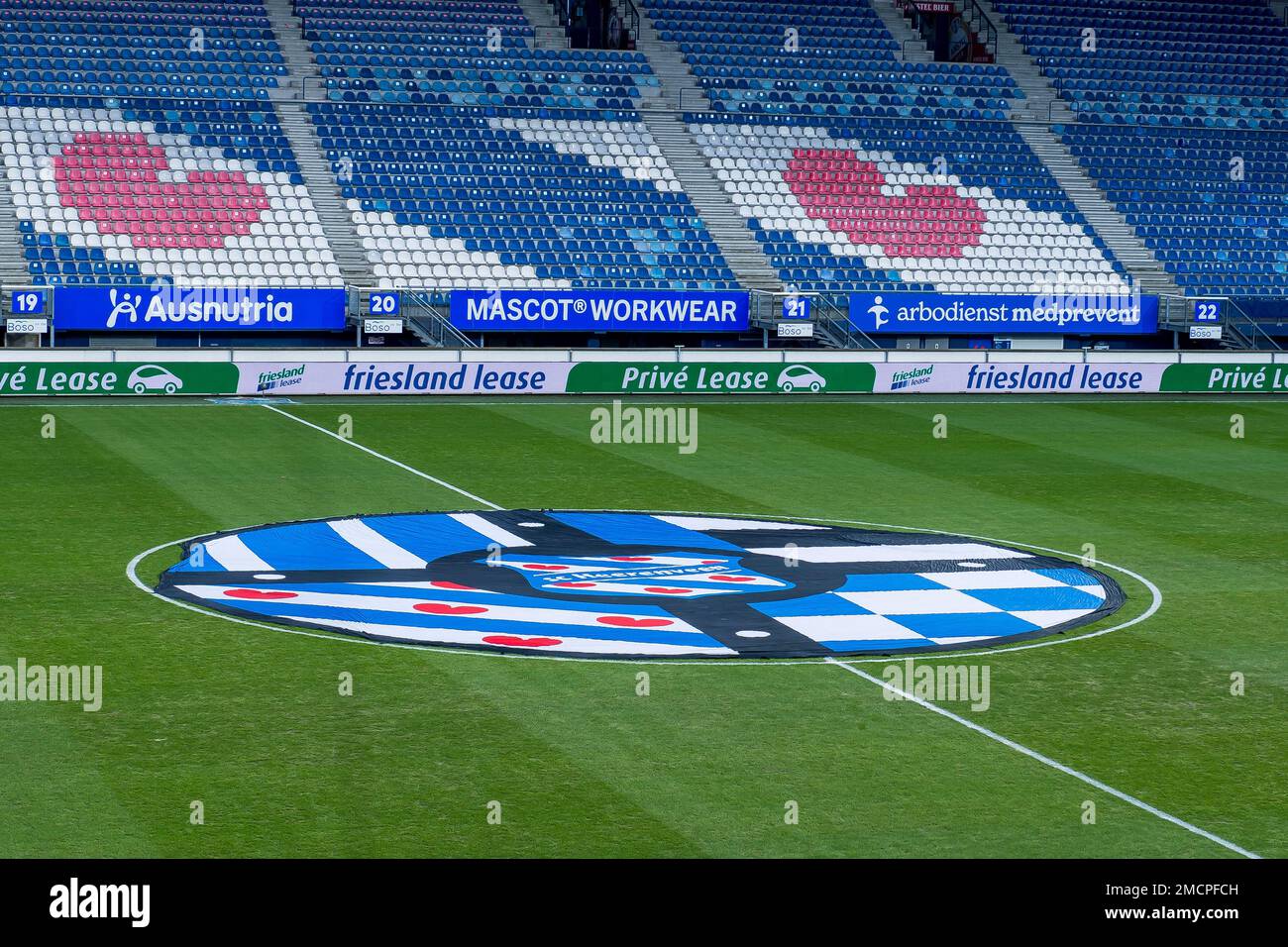 HERENVEEN - stadium overview Dutch premier league match between SC ...