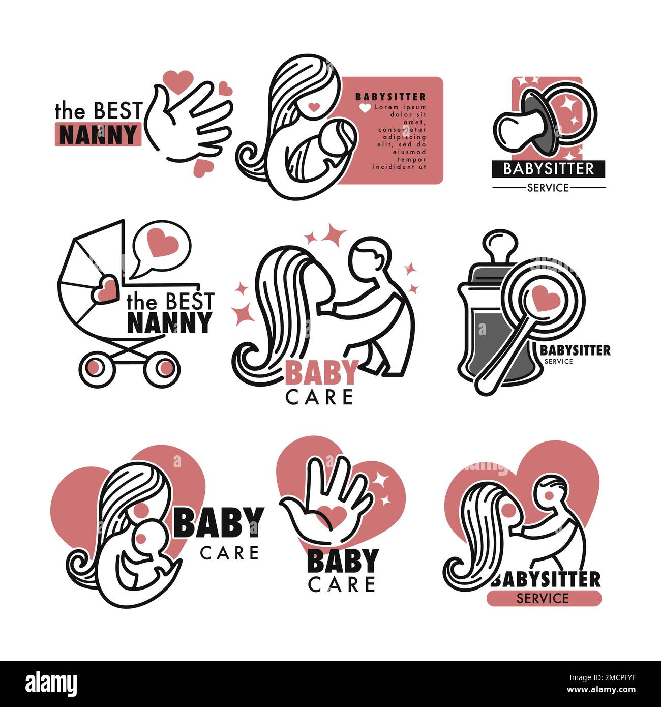 Childminding Stock Vector Images - Alamy