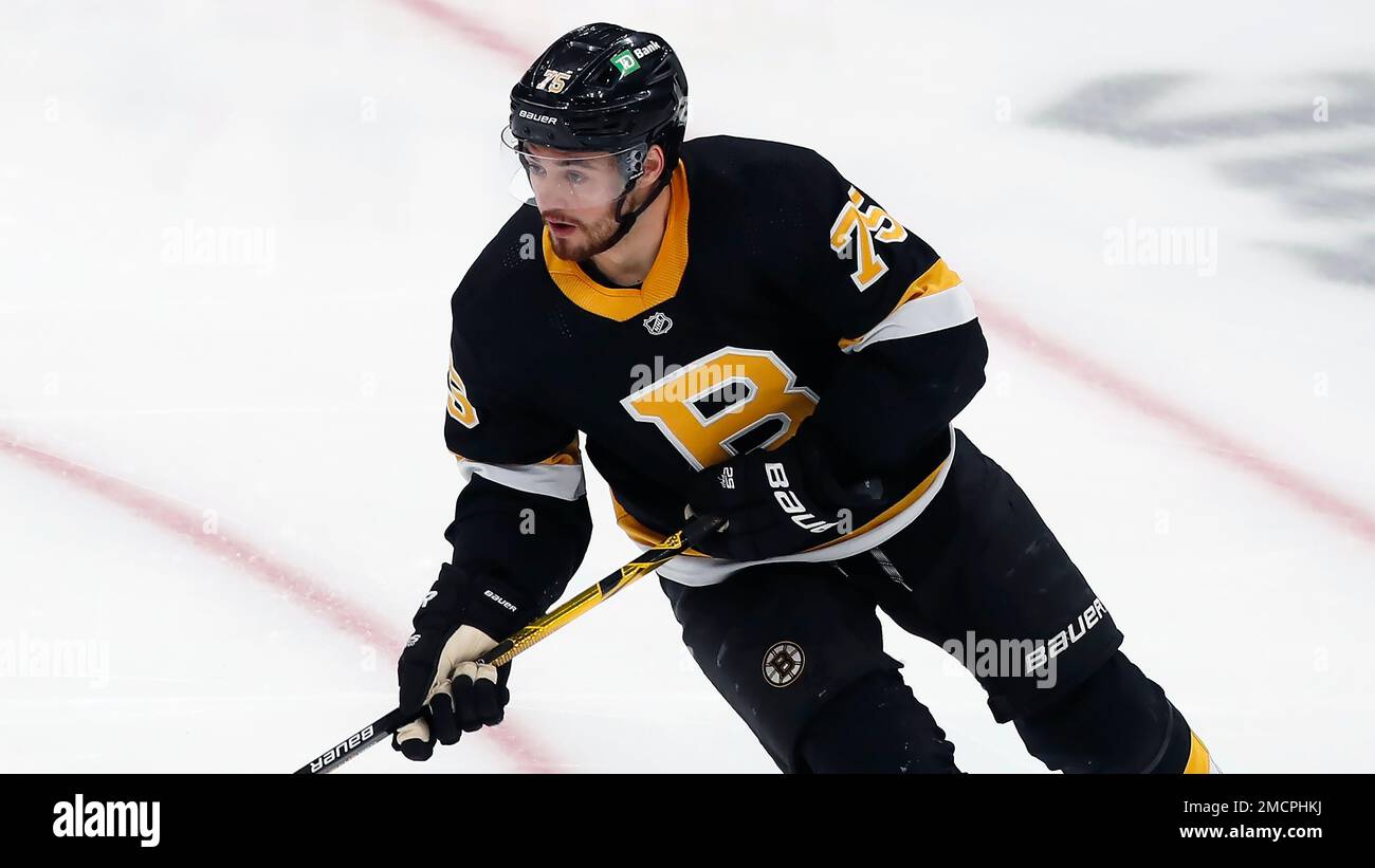 Boston Bruins' Connor Clifton plays against the Tampa Bay Lightning ...
