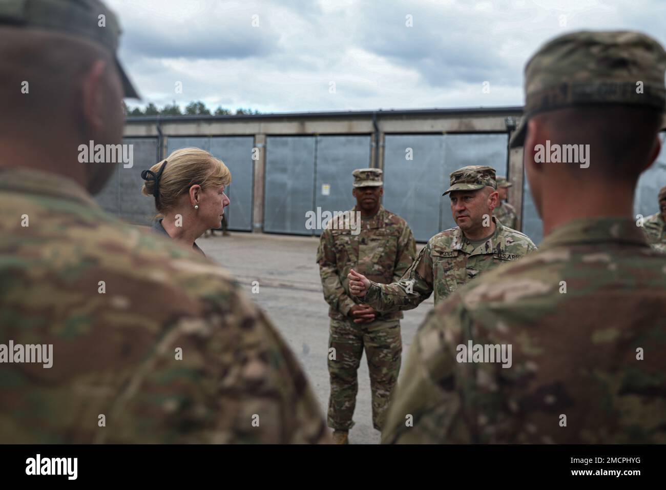 U.S. Army Col. Richard J. Ikena Jr., commander of 1st Infantry Division ...