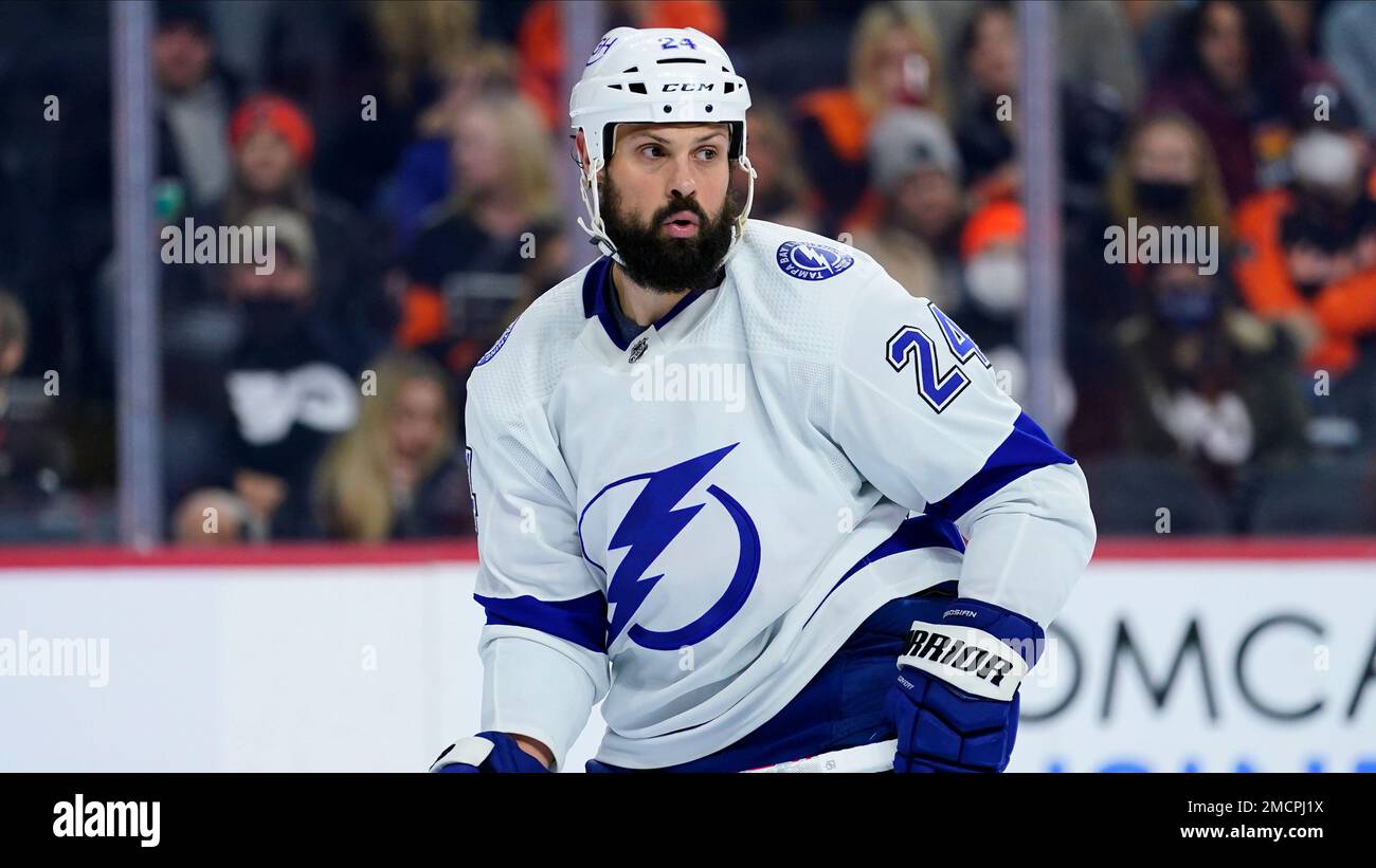 Tampa Bay Lightning's Zach Bogosian plays during an NHL hockey game ...